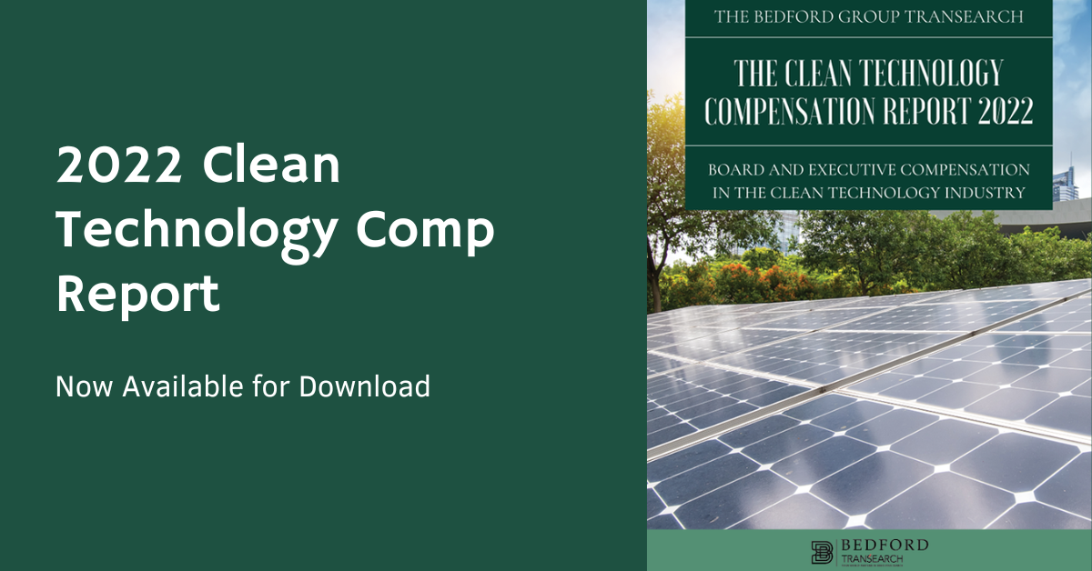 Executive & Board Compensation in the Clean Tech Industry 2022